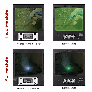 DEKOPRO Solar Powered Welding Helmet Auto Darkening Professional Hood with Wide Lens Adjustable Shade