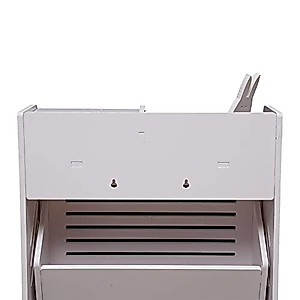 Shoe Cabinet for Entryway, Modern Shoe Storage Cabinet, Shoe Rack Cabinet for Entryway, Shoe Rack Organizer Entryway Shoe Storage with 2 Flip Doors White