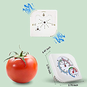 Outdoor/Indoor Thermometer Hygrometer Indoor Humidity Monitor Temperature Humidity Gauge Meter with Fahrenheit/Celsius(℉/℃) for Humidors Greenhouse Garden Cellar Closet Etc by AikTryee