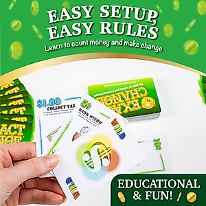 Exact Change Card Game - Educational Money Counting Game for Kids