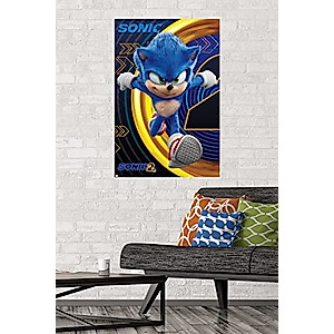 Trends International Sonic The Hedgehog 2 - Sonic Wall Poster, 22.375" x 34", Unframed Version