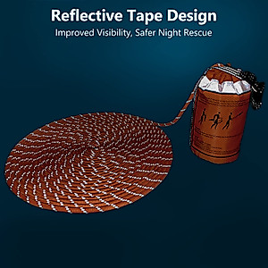 NTR Water Rescue Throw Bag with 70 Feet of Rope in 3/10 Inch Tensile Strength Rated to 1844lbs, Throwable Device for Kayaking and Rafting, Safety Equipment for Raft and Boat