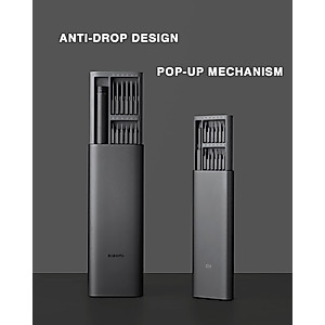 Xiaomi Electric Precision Screwdriver, All-metal Gearbox, Powerful Magnetic Motor, Rechargeable Lithium Battery, S2 Steel Screwdriving Bits, Type-C Charging, Aluminium Alloy Case, Grey