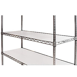 Slendor Wire Shelf Liner Value Pack of 5 Heavy Duty Waterproof Non-Adhesive Industrial Strength Plastic Mats for Tier Shelving Unit, 16 x 36 Inch Clear