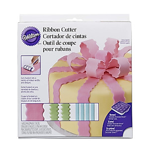 Wilton Fondant Ribbon Cutter Set - Create Fondant Ribbons for Cakes, Cupcakes and Cookies to Add Dimension to Your Baked Treats, 24-Piece Set