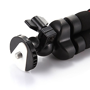 FocusFoto Octopus Flexible Portable Tripod Stand 1/4'' Screw Mounting for Camera Digital DV Action Camera DSLR Medium Size