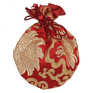 DharmaObjects Tibetan Premium Large Quality "Om Namah Shivaya" Tingsha Cymbals 3" With Pouch