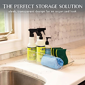 Soda Can Organizer - Clear Plastic Storage Dispenser Bin for Refrigerator. Great Drink Holder for Kitchen Cabinets, Countertops, Pantry, Freezer and Fridge. (4-Pack)