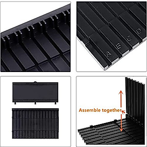 Starmoonn Model Part Placement Rack,Model Shelf,Model Classification,The Shelf is Suitable for Making Gundam Hobby Models and Various Role Models, Black