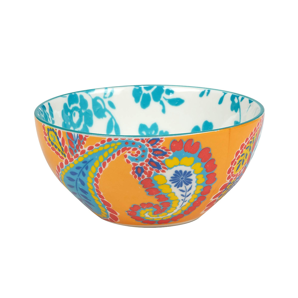 Certified International Damask Floral 6.25"All Purpose Bowls, Set of 6 Assorted Designs,