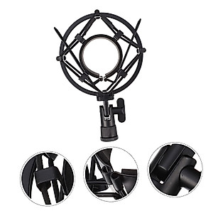 SUPVOX 1pc Microphone Shock Mount Portable Mic Stand Microphone Holder for Mic Stand Condenser Microphone Mount Shockproof Microphone Holder Usb Mic Microphone Shockproof Stands Mic Mount
