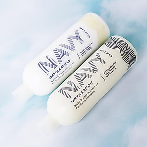 NAVY Hair Care Shampoo and Conditioner Set for Volumizing Fine Hairs - Search and Rescue Kit 16 Fl Oz