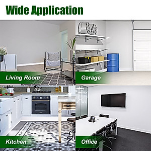 Flexible Baseboard Molding Trim, Vinyl Baseboard Molding 4 Inch x 20 Feet Self-Adhesive Peel and Stick Baseboard White for Wall Base Cove Base, Bedroom, Kitchen, Dining Room, Office, Rubber Baseboard