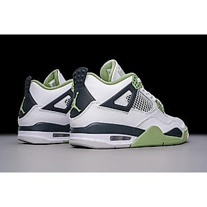 Jordan Air 4 Retro Women's White/Oil Green-Dark Ash AQ9129-103 6