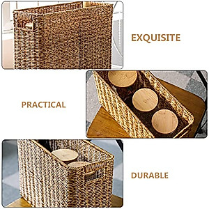 Piggy Bank Snack Container Snack Container Farmhouse Wicker File Basket Magazine Storage Clothes Basket Basket Magazine Holder Pantry Storage Baskets Garbage Container Bin Shelf Bracket