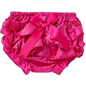 OIEU Infant Girls Bow Shorts Newborn Summer Bowknot Ruffle Solid Colour Bottoms Pants Cute Clothes