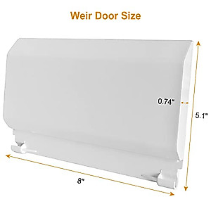 Porscan 85001500 Skimmer Door Weir Flap Compatible with Pentair Pool Skimmer - Skimmer Door Flap Assembly Compatible with Pentair Admiral S-20 S15 Automatic Skimmers, Replace 25251-000-500