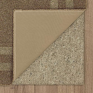 Mohawk Home Alden Sisal Geometric Border Tan 2' 6" x 3' 10" Area Rug Perfect for Living Room, Dining Room, Office