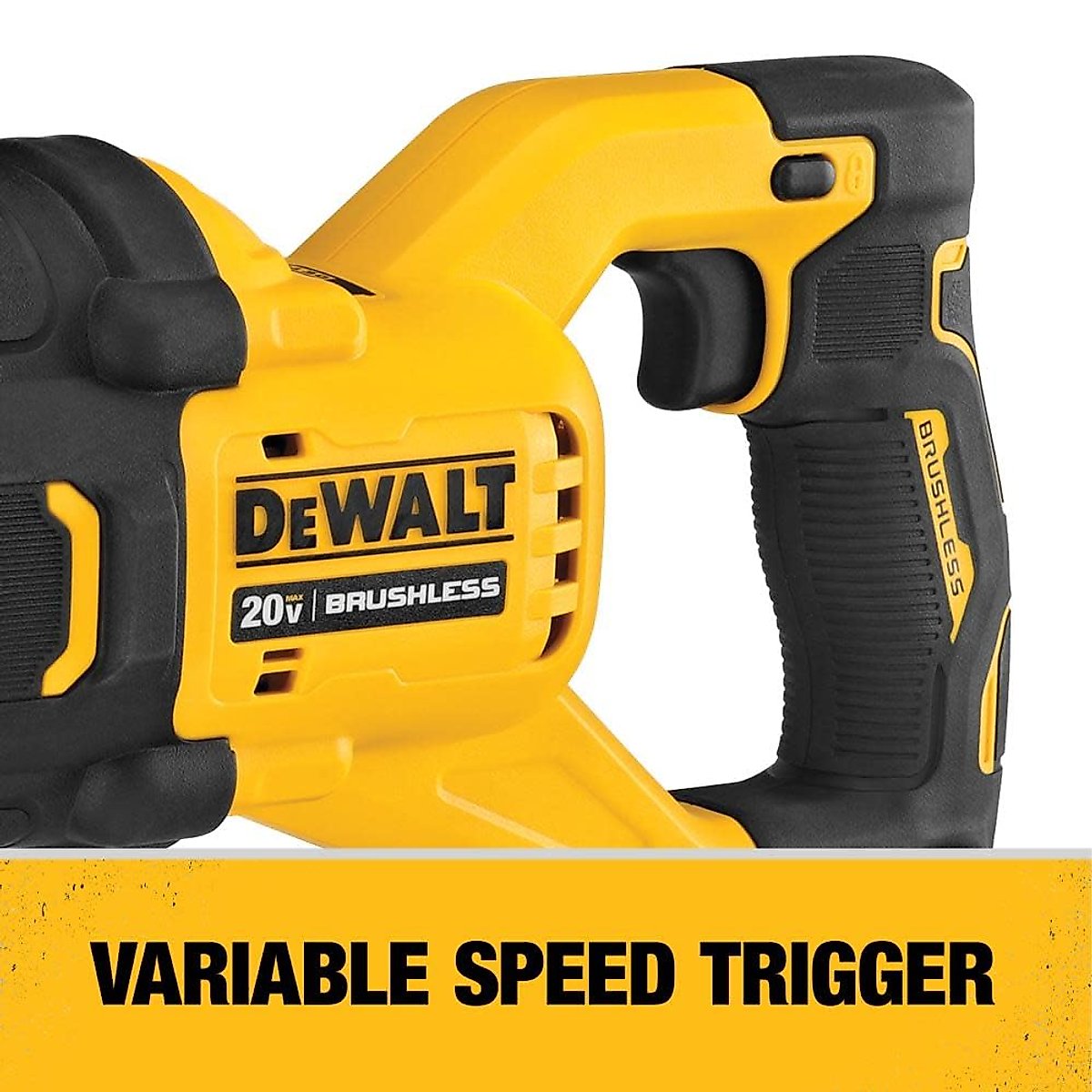 DEWALT 20V MAX* XR® BRUSHLESS RECIPROCATING SAW WITH POWER DETECT™ (Tool Only) (DCS368B)