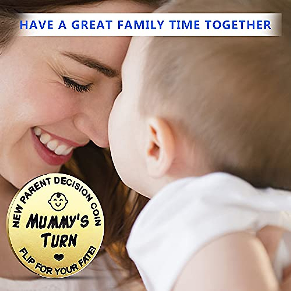 Neatbuddy Funny New Mom Gifts for Women,Pregnancy Gifts for First Time Moms,New Dad Gifts,New Baby Gift for New Parents to Be Birthday Gift (Gold)