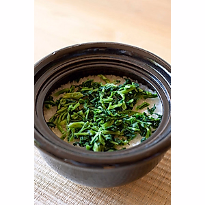 Japanese Donabe Kago Rice Cooking Pot, 2 Go, 1200cc, Black