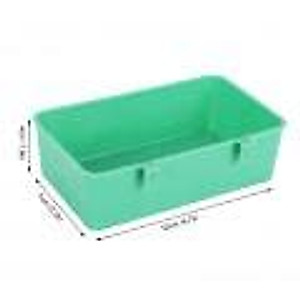 Leftwei 10Pcs Bird Food Water Feeder, Bird Seed Food Feeding Watering Dish Cups Plastic Hanging Bowl Trough Bird Bathtub Accessories for Poultry Parrot Pigeon Parakeet Budgie Cage