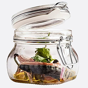 BORMIOLI ROCCO .5L Glass Canning Jar, 1 EA