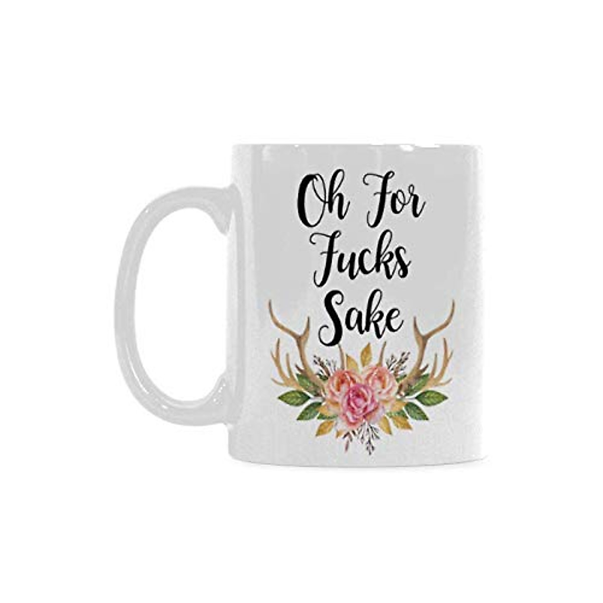 Funny 11 Oz White Ceramics Coffee Mugs or Tea Cups - Oh For Fucks Sake Coffee Cup Or Office Tea Cups