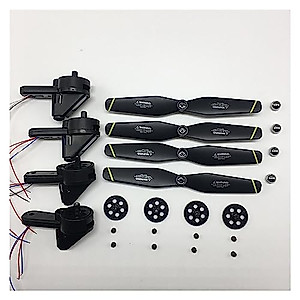 XUCHIL SG700 S169 SG700-D Drone RC Quadcopter Spare Parts Fold Wing Arm Include Gears LED Axis Motor Set Upgrade Bearing Etc Part Kit (Color : 816 Version motor-04, Size : .)