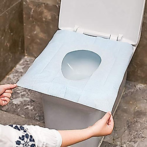 Disposable Toilet Seat Covers - 30 Counts Travel Set Waterproof Individually Wrapped Portable Travel Toilet Seat Covers for Adults Kids Toddler Potty Training Public Toilet Cruise Plane Train, 3 Packs