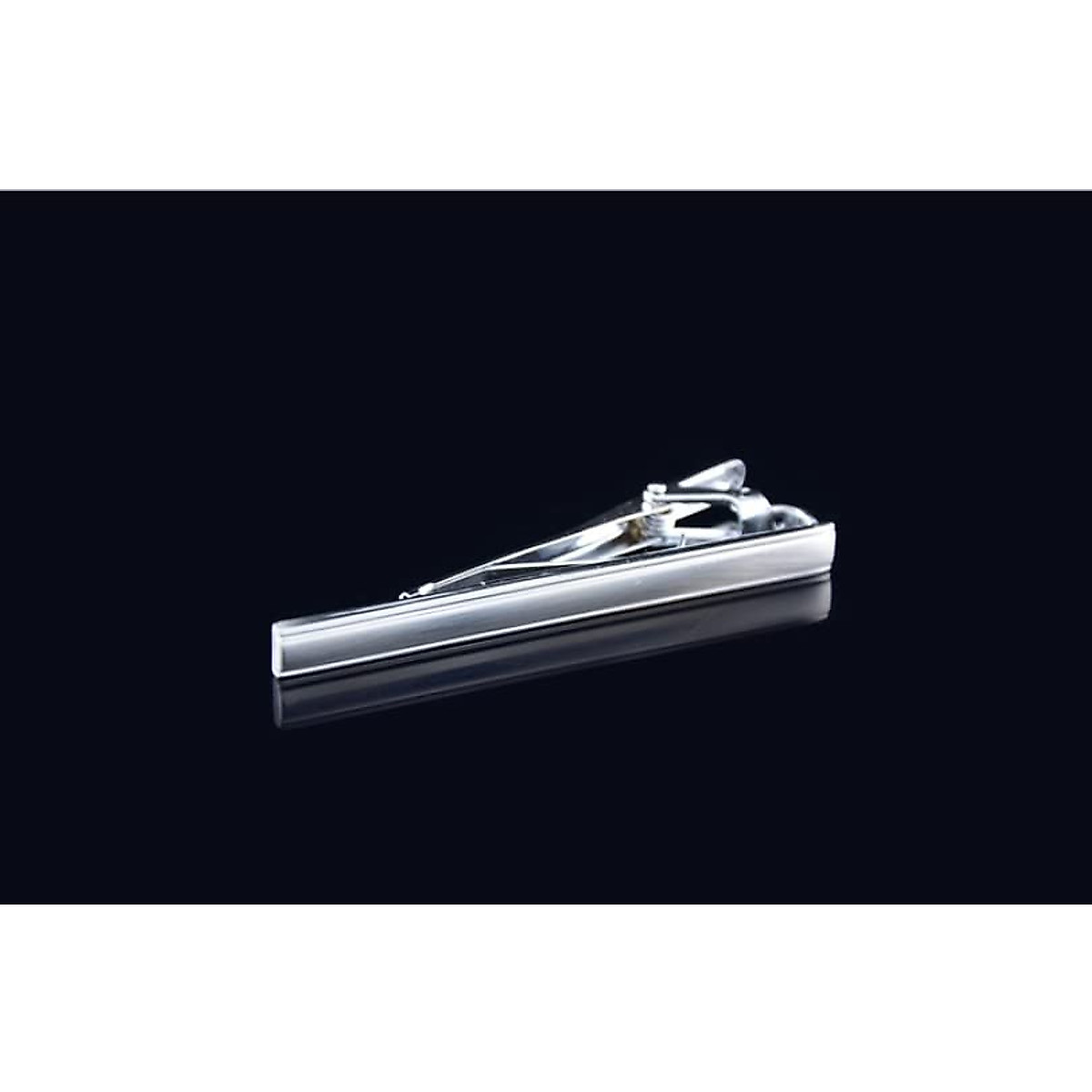 1Pcs Silver Stainless Steel Men's Tie Clip Necktie Pinch Clasp