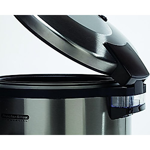 Hamilton Beach Proctor Silex Commercial 37560R Rice Cooker/Warmer, 60 Cups Cooked Rice, Non-Stick Pot, Hinged Lid, Stainless Steel Housing, 1 Year Warranty