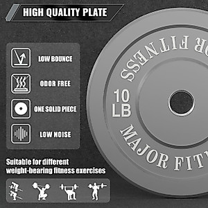 MAJOR LUTIE Olympic Weight Plates for Weight Lifting and Strength Training, 230LB Adjustable Dumbbell, Standard Barbell (4 Pairs)