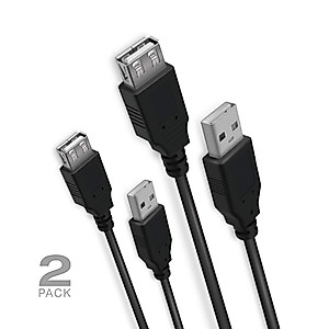 Armor3 6 Ft. Extension Cable for Genesis Mini Controller (2-Pack)