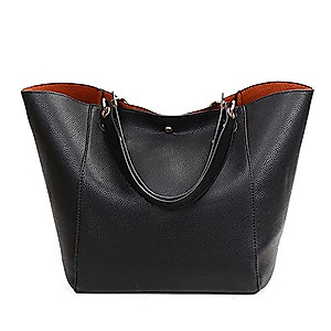 Womens Leather Handbags Tote Bag Shoulder Bag Top Handle Satchel Designer Ladies Purse (1#)