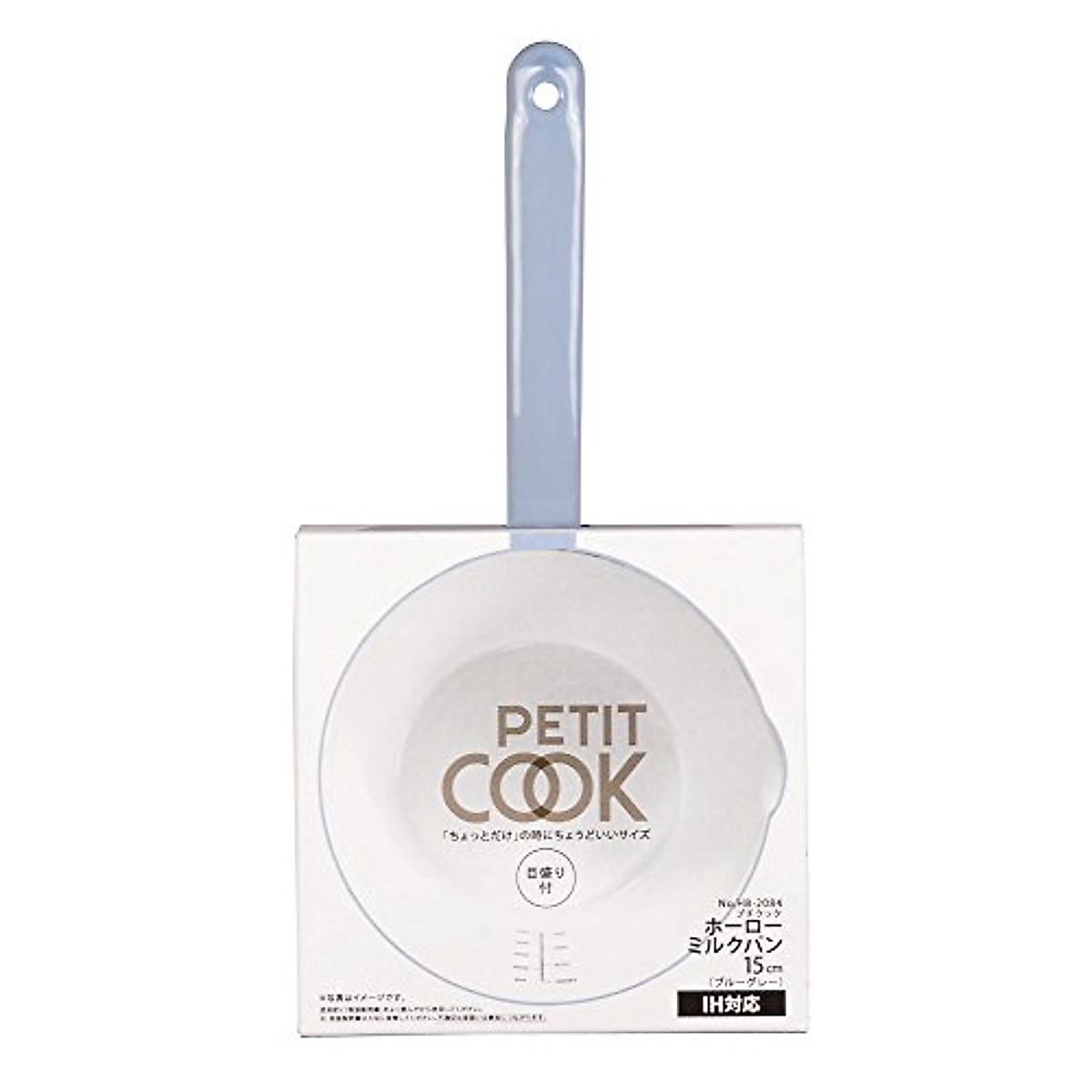 Pearl Metal Petit Cook Hollow Milk Pan, 5.9 inches (15 cm), Blue Gray HB-2084