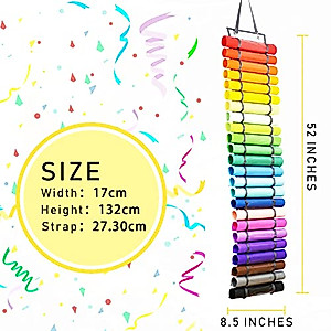 Vinyl Rolls Storage Rack, Vinyl Roll with 24 Compartment Volume Compartments Wall Mount/Door, Vinyl Storage Rack for Craftsmanship (Gray)