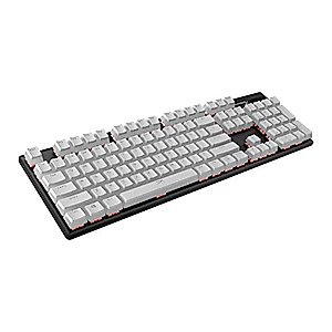 HyperX Pudding Keycaps - Double Shot PBT Keycap Set with Translucent Layer, for Mechanical Keyboards, Full 104 Key Set, OEM Profile, English (US) Layout - White