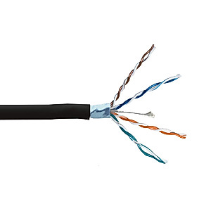 Lorex Outdoor CAT6 Ethernet Cable, for Use with 4K Wired Security Cameras, Weatherproof and Direct Burial Underground, 10GB/Second, 100 Feet (30m)