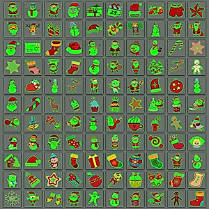 Partywind 204 PCS Individually Wrapped Glow Christmas Tattoos for Kids Stocking Stuffers, Christmas Party Decorations Favors Gifts, Xmas Holiday Goodie Bag Fillers Games Toys