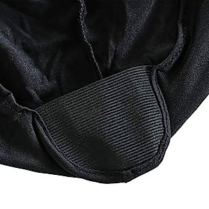 Obstal 6ft Stretch Spandex Table Cover for Standard Folding Tables - Universal Rectangular Fitted Tablecloth Protector for Wedding, Banquet and Party （Black, 72 Length x 30 Width x 30 Height Inches）