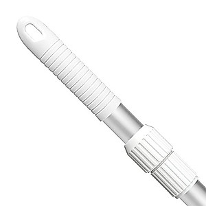 Poolmaster, Inc. 21328 Posi-Lock External Cam for Swimming Pool & Spa Cleaning 3-Piece Aluminum Telescopic Pole (21 Feet), Silver