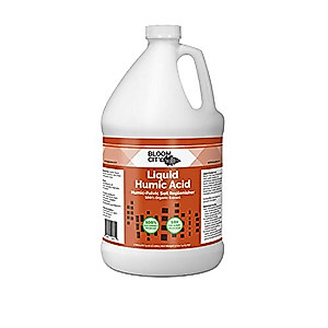 Organic Liquid Humic Soil Health Formula, Great for Houseplants, Gardens and Lawns, by Bloom City, Gallon (128 oz) Concentrated Makes 120+ Gallons