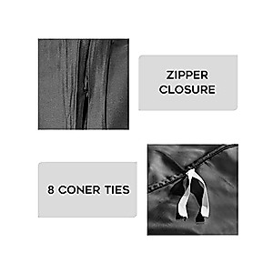 BB BLINBLIN Bamboo Soft and Breathable Duvet Cover for Weighted Blankets (60''x80'') - Black Print