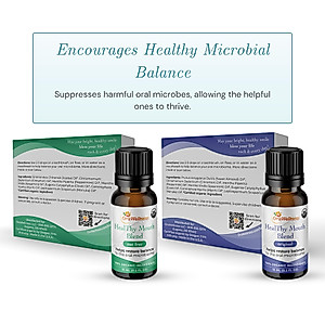 OraWellness Healthy Mouth Blend Organic Toothpaste & Mouthwash Alternative Tooth Oil, Natural Mouth Rinse for Healthy Teeth & Gums for Women, Men and Kids, Pack of 1