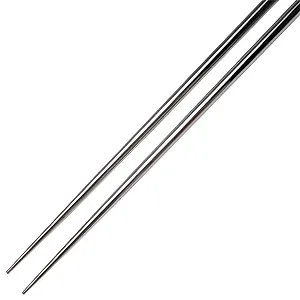 TIKUSAN Plating Chopsticks Moribashi Japanese Restaurant Chef's Traditional Garnishing Tweezers Made in Japan (6.5", Magnolia Handle)