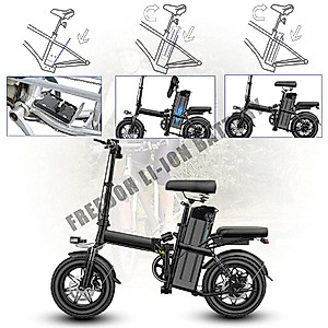 FREEDOH E-Bike Battery 48V Lithium Ion Ebike Battery Pack 8Ah 10Ah 13Ah 15Ah 17.5Ah 20Ah Replacement Li-ion Battery for 250-1000W Motors with Charger,48v,10Ah