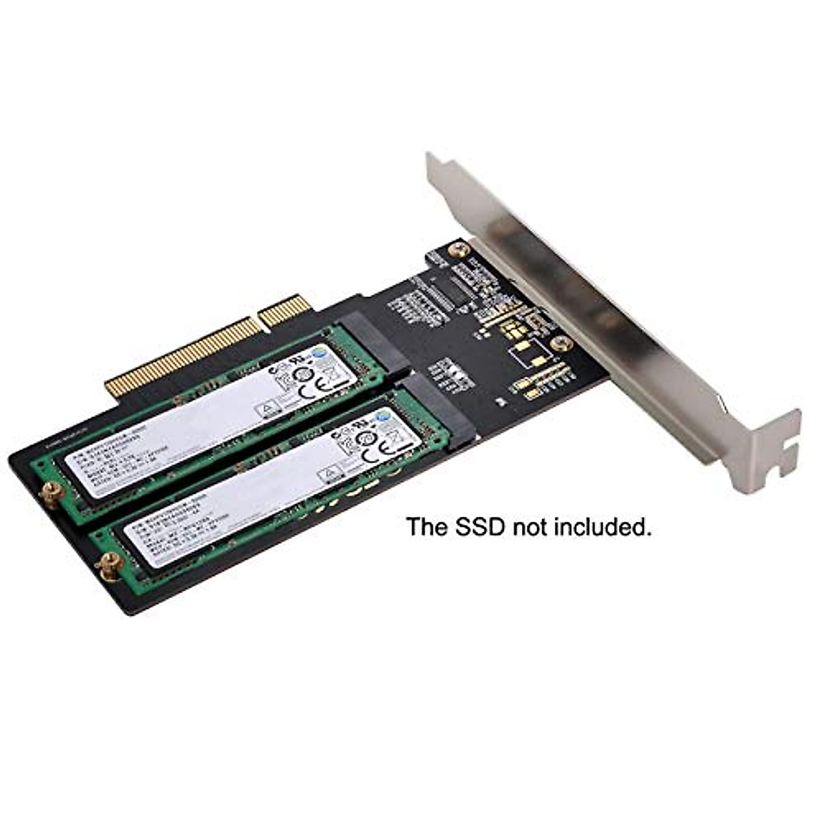 Cablecc Dual 2X NVME M.2 AHCI to PCIE Express 3.0 Gen3 X8 X16 Raid Card VROC Raid0 Hyper Adapter cablecc