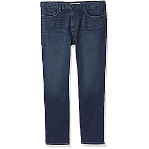 Tommy Hilfiger mens Slim Fit Stretch Jeans, Medium Rinse, 34W x 30L US