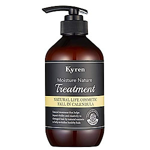 KYREN Moisturizing Natural Shampoo and Treatment Set Fall in Calendula 98% All-Natural Deep Cleansing Ingredients Soothing Treatment for Dry, Damaged, Color Treated Curly Hair (1000mL / 35.27oz)